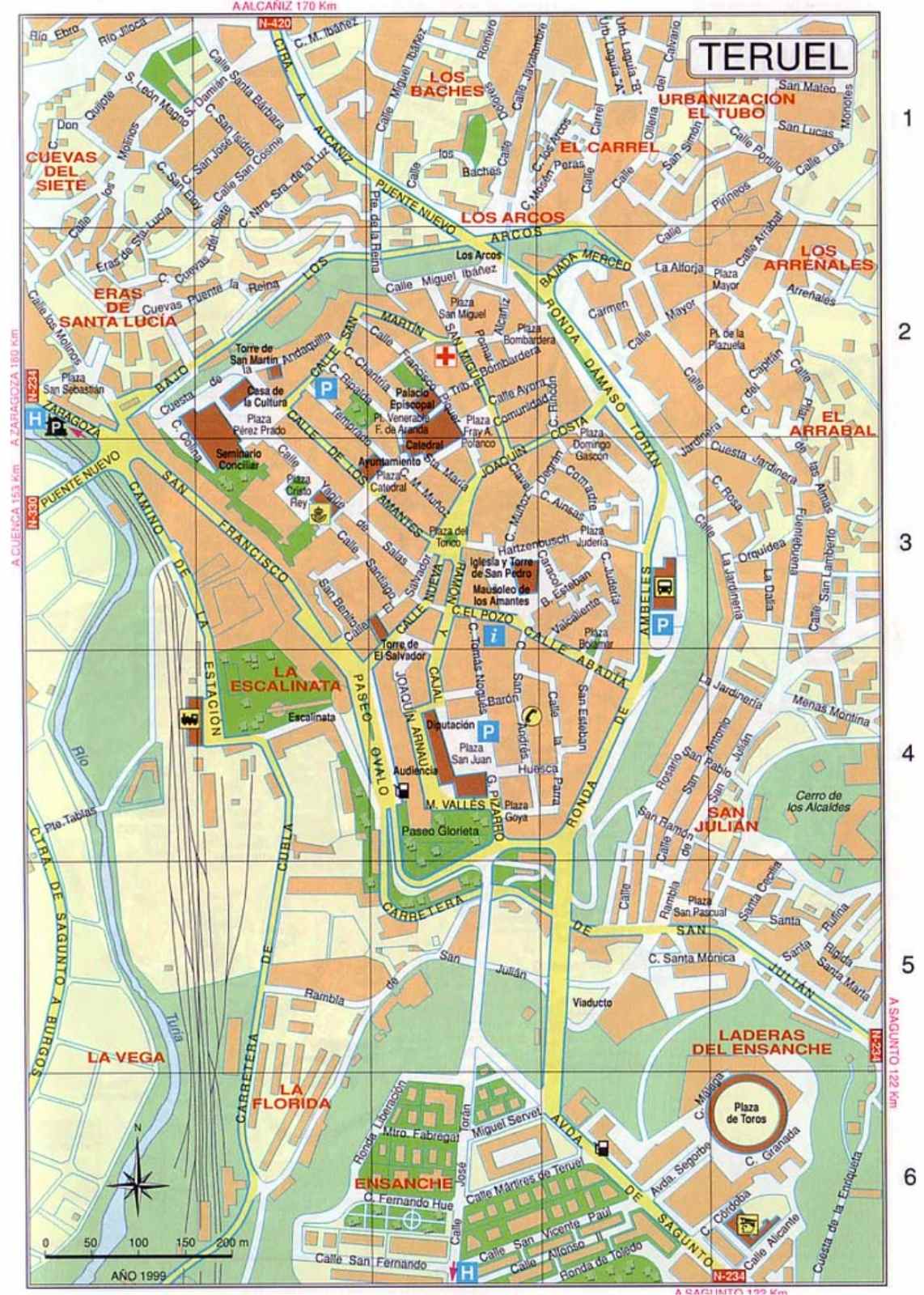 Mapa turistico teruel - Viajessindestino.com